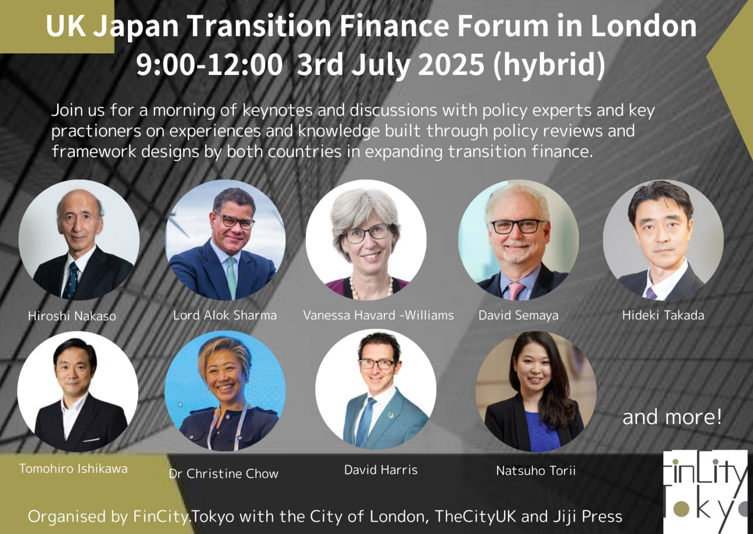 【INFO】UK Japan Transition Finance Forum in London – 3 July 2025 (hybrid ...